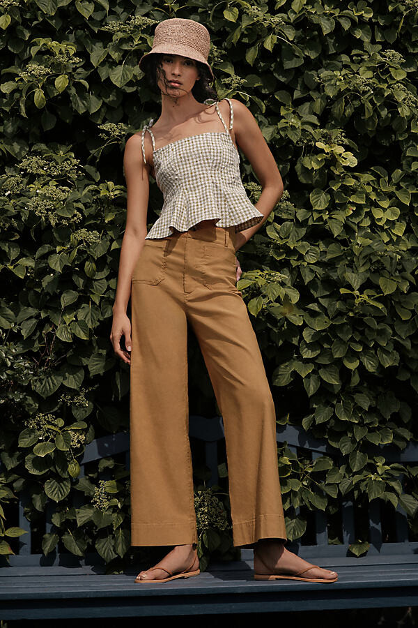 The Colette Collection by Maeve Maeve The Colette Cropped Wide-Leg ...