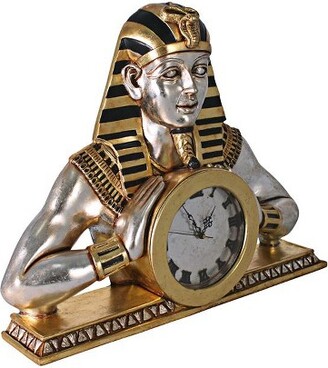 Design Toscano Temple of Heliopolis: Egyptian Mantel Clock Statue ...