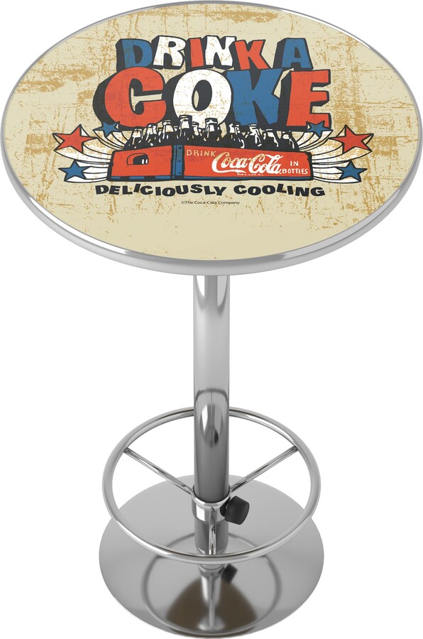 Trademark Gameroom Coca-Cola Brazil Drink a Coke Bar Table with ...