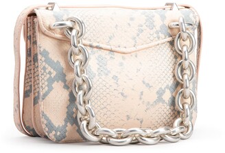 Bottega Veneta Small Faded Python-Print Envelope Crossbody Bag - ShopStyle