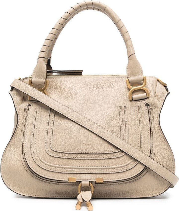 Chloé Marcie leather tote bag - ShopStyle