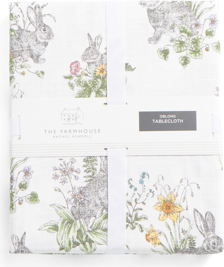 The Farmhouse By Rachel Ashwell 60x120 Elyse Bunnies Tablecloth - ShopStyle