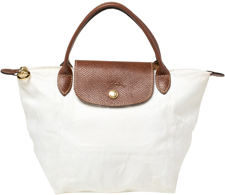 Longchamp White Nylon Mini Le Pliage Tote - ShopStyle
