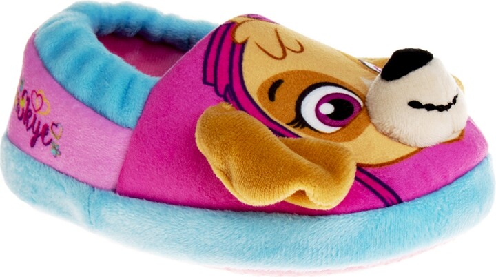Nickelodeon Little Girls Paw Patrol Dual Sizes House Slippers - Pink ...