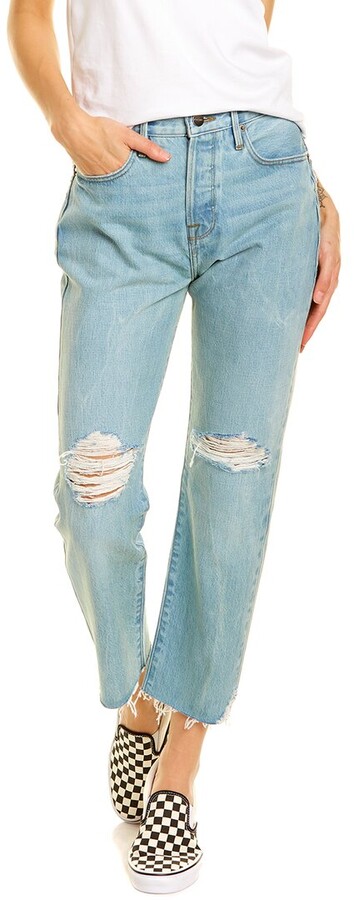Frame Denim Le Original Limelight Chew Straight Leg Jean - ShopStyle