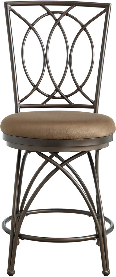 Powell Seth Big And Tall Metal Crossed Legs Counter Stool - ShopStyle