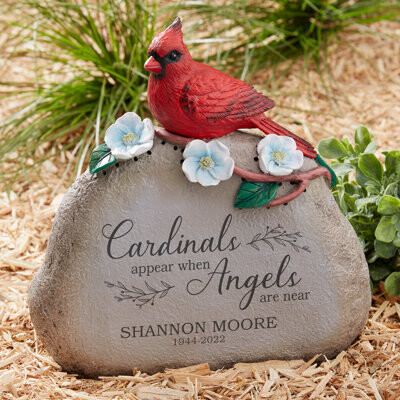 Personalization Mall Cardinal Memorial Personalized Garden Stone with ...