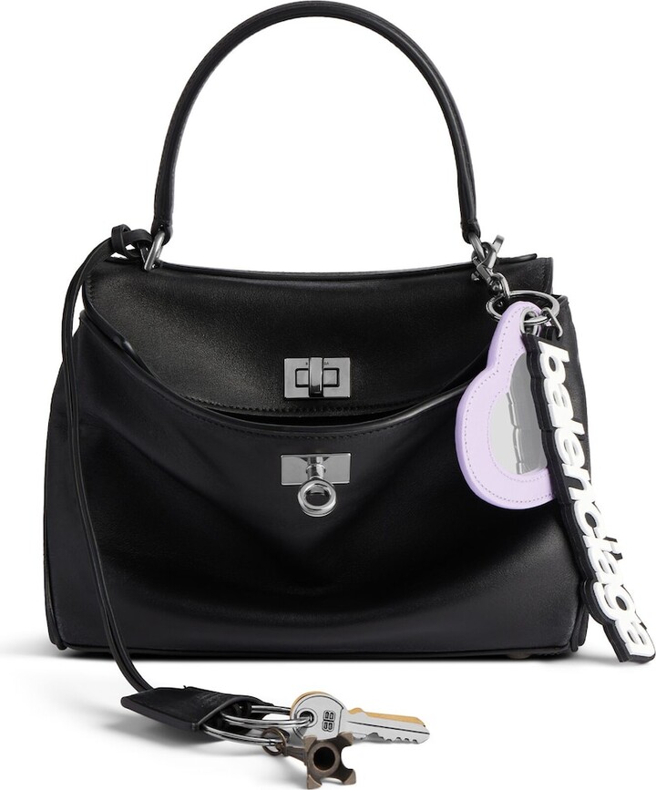 Balenciaga Rodeo Mini Handbag Used Effect With Charms - ShopStyle ...