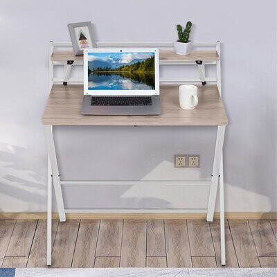 Inbox Zero Folding Study Desk For Small Space Home Office Desk Laptop ...