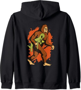 Aliens in Flying Saucers Apparel & Acessories Funny Bigfoot and Alien ...