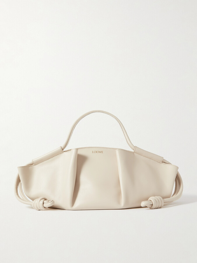 Loewe Paseo Leather Shoulder Bag - White - ShopStyle