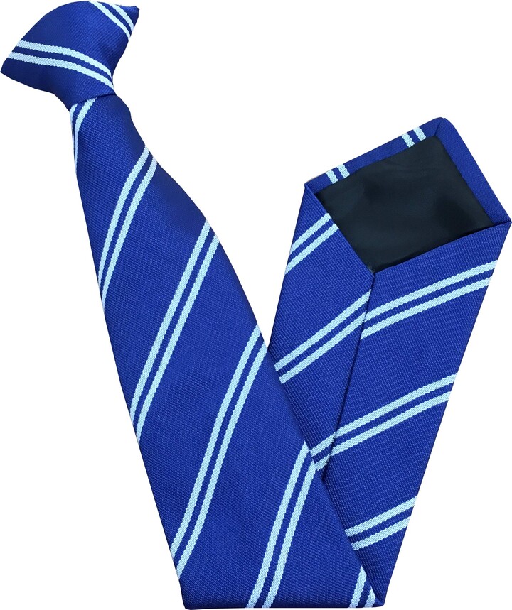 Great British Tie Club Men's Adult Double Stripe Clip On Neck Ties ...