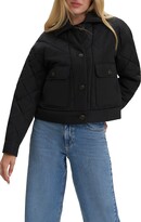 Noize Diamond Quilted Crop Puffer Jacket - ShopStyle