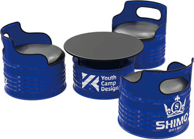 Trent Austin Design Industrial style tank table and chairs - ShopStyle