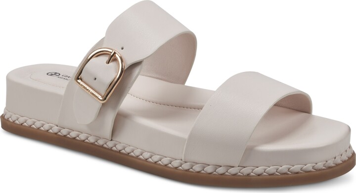 Giani Bernini Women's Gianaa Memory Foam Double Band Slip On Flat ...