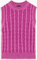 AGR Cable-knit vest - ShopStyle