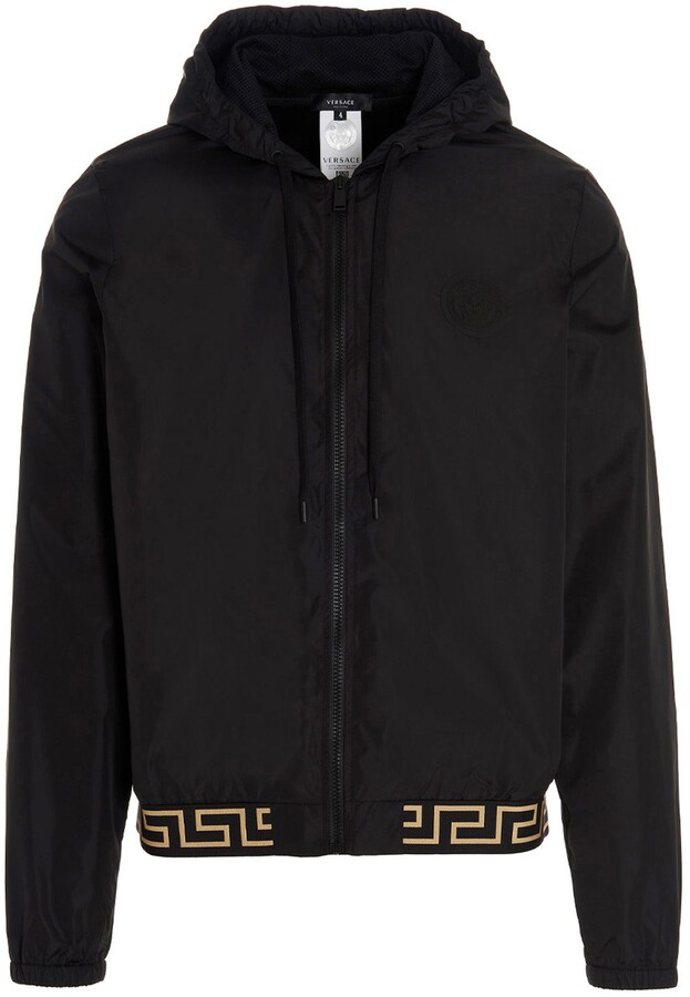 Versace Greca Trim Zipped Jacket - ShopStyle