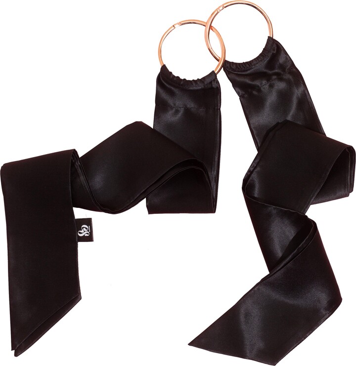 So Divine Luxury Black Silk Restraints - One Size - ShopStyle Sleepwear
