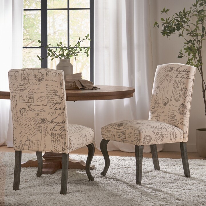 Simplie Fun French Script Dining Chairs (Set Of 2) - ShopStyle