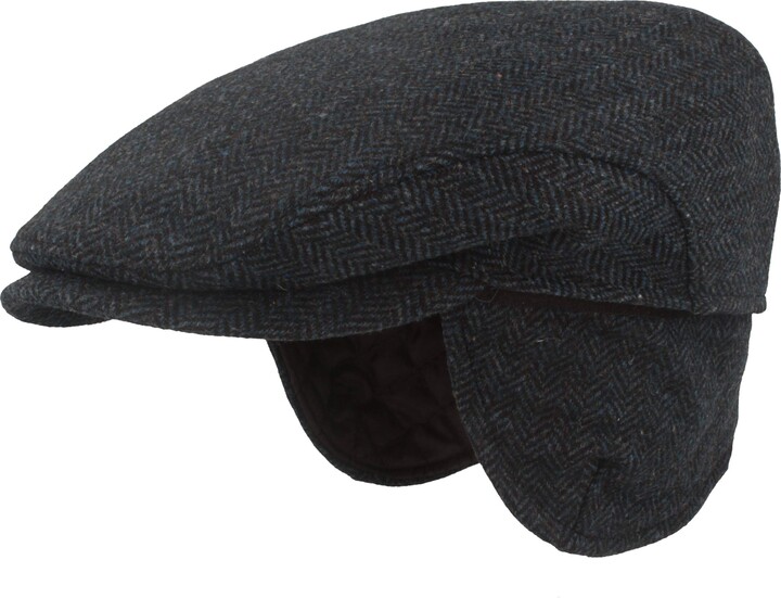 Breiter Men's Winter Flat Cap with Ear Flaps - ShopStyle Hats