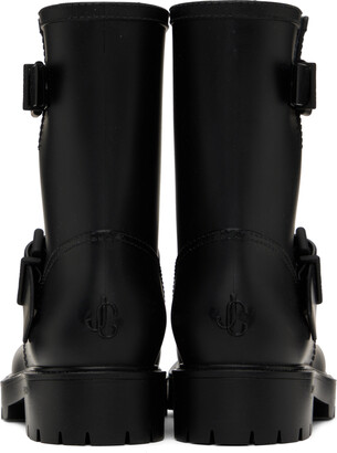 Jimmy Choo Black Leather Colby Boots - ShopStyle