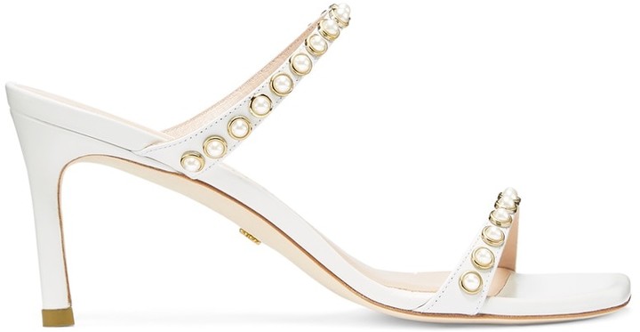 Stuart Weitzman The Aleena 75 Pearls Sandal - ShopStyle Bridal Shoes