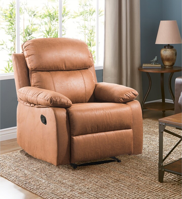 OVIOS Chenille Adjustable Glider Recliner Armchair - ShopStyle