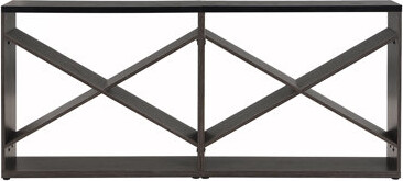 Latitude Run Versatile Detachable Console Table with X-Shape Design and ...
