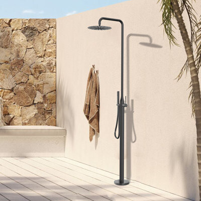 RBROHANT Outdoor Shower Faucet Kit, Exposed Shower Faucet Set Rainfall Shower Set - ShopStyle