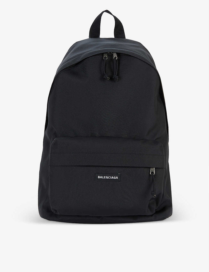 Balenciaga Explorer brand-patch woven backpack - ShopStyle