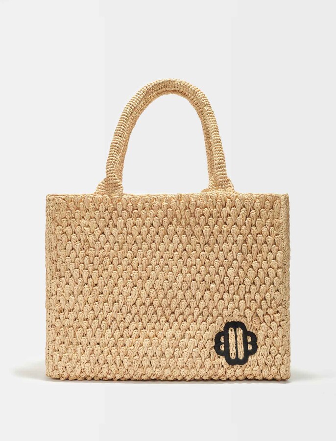 Maje Raffia tote bag - ShopStyle