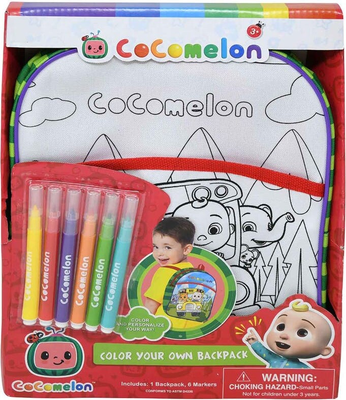 Creative CoCoMelon Color Your Own Backpack Activity Set - ShopStyle ...