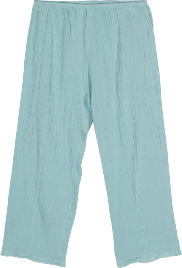 Base Range Crinkled Cropped Trousers - ShopStyle