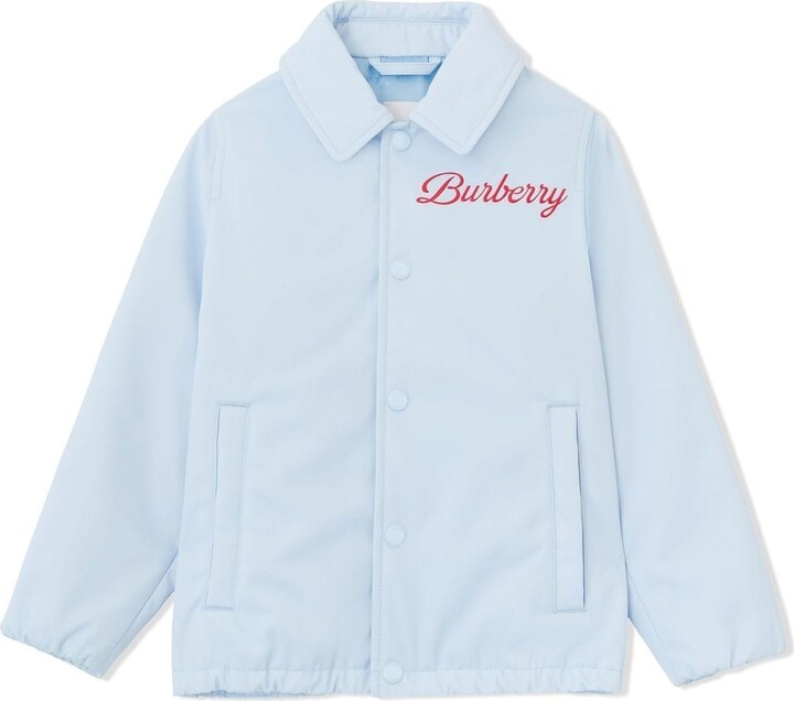 Burberry Children Logo Script-Print Jacket - ShopStyle Boys' Outerwear