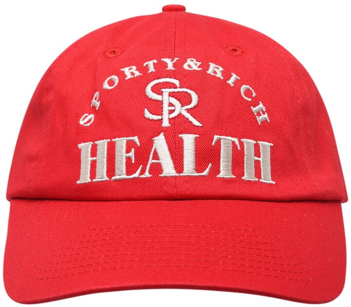Sporty & Rich Red Ball Game Hat - ShopStyle