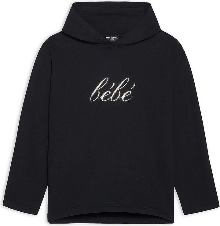 Balenciaga Bébé Cropped Hoodie - ShopStyle