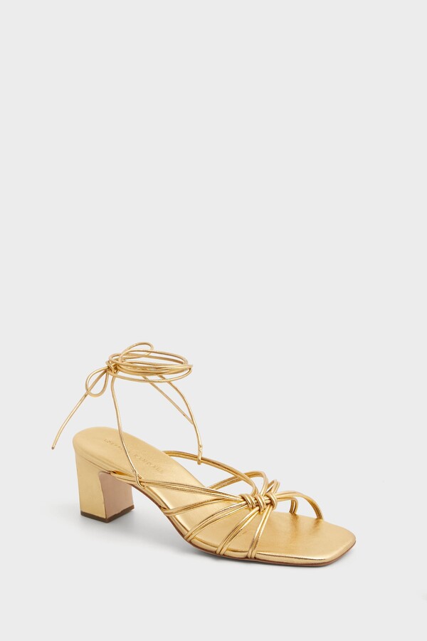 Loeffler Randall Gold Metallic Ryder Heels - ShopStyle Pumps