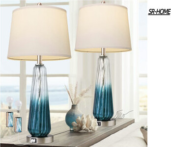 SR-HOME Table Lamps Set Of 2 With Touch Control, 3-Way Dimmable Modern ...