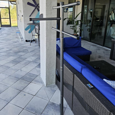 JASODI Pool Towel Rack Outdoor, Heavy Duty Outdoor Towel Rack, 61 Inch ...