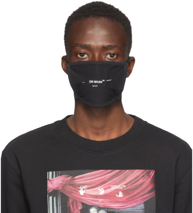 Off-White Black Logo Mask - ShopStyle