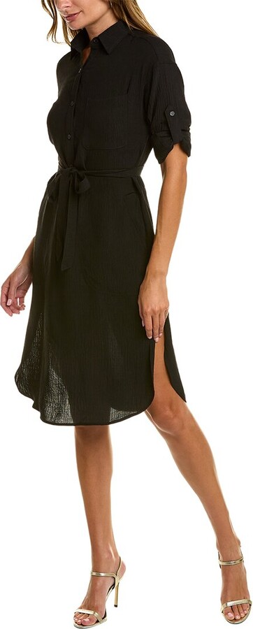 Max Studio Tie Waist Shirtdress - ShopStyle Day Dresses