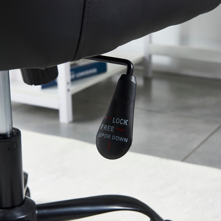 Global Pronex Home Contemporary PU Leather Adjustable Office Desk Chair ...