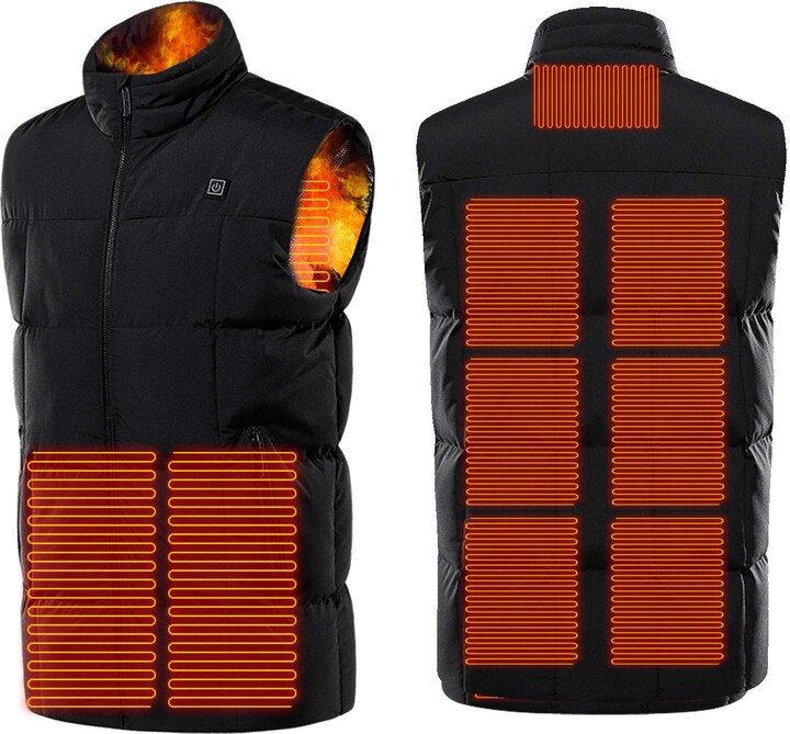 JAXICH Heated Body Warmer with Power Bank Heated Vest for Man Woman for ...