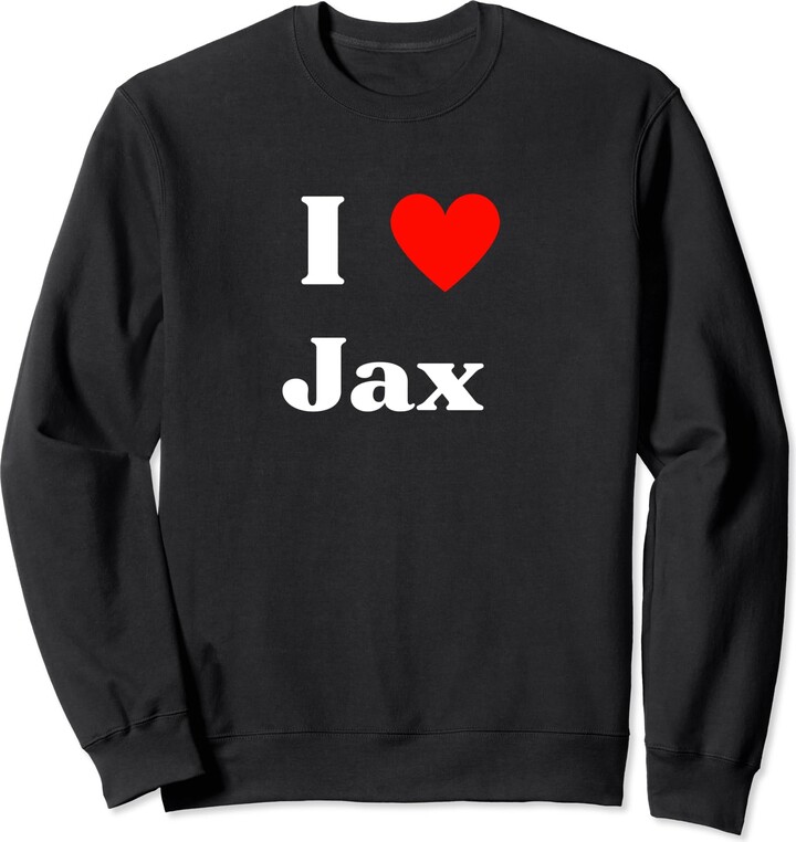 Pool British Popular Boy's Names Fun Graphic-I Love Jax Sweatshirt ...