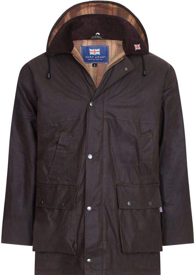 Nicky Adams Countrywear Waterproof Padded Waxed Jacket | Quilted ...