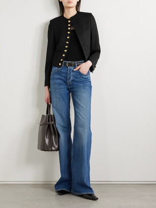 Nili Lotan Mcguire Satin-twill Bomber Jacket - Black - ShopStyle