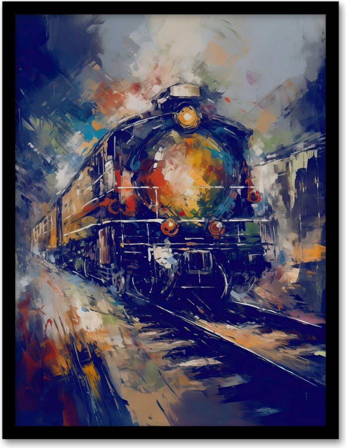 Artery8 The Orient Express Railway Train Painting Steam Locomotive ...