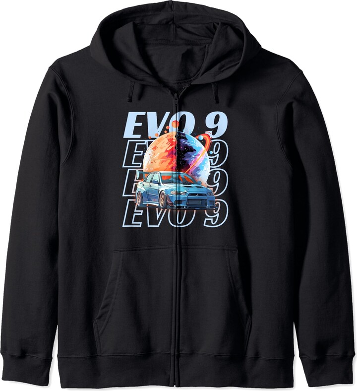 SpeedLineArts JDM Car Designs JDM Evo Space Theme Car Lover Japan Graphic Zip Hoodie - ShopStyle ...