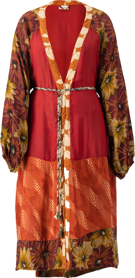 L'ete Indien The Label - Tulsi Kimono Red Forest - ShopStyle Matching Sets