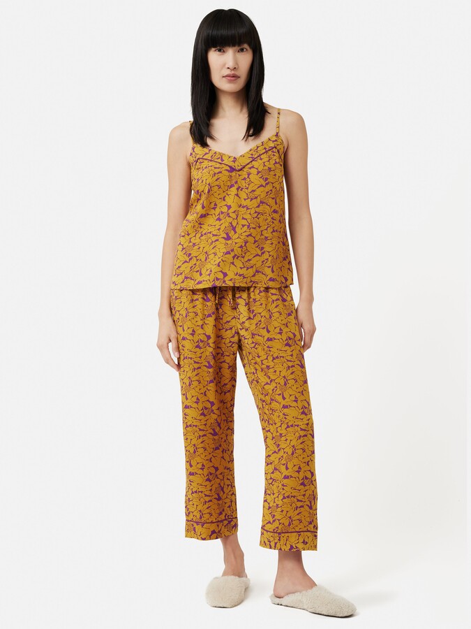 JigsawJigsaw Shadow Leaf Cropped Cami Pyjamas - ShopStyle